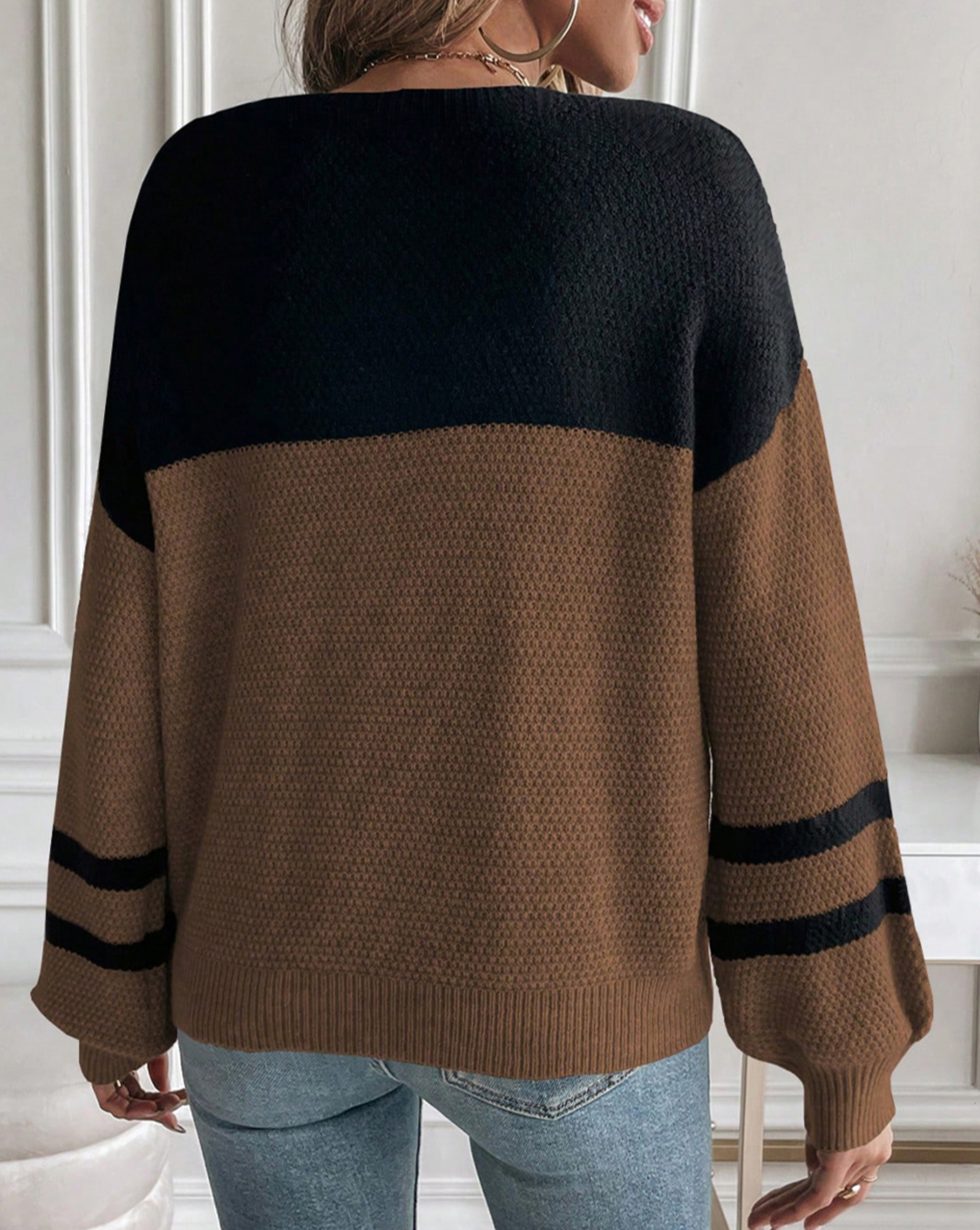 Colorblock Stripe Long Sleeve Sweater | Jane.com